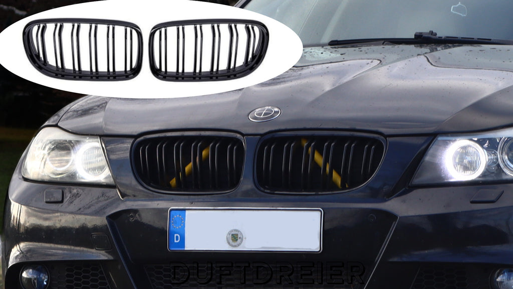 Schwarze Nieren für BMW E90/E91 I DuftDreier