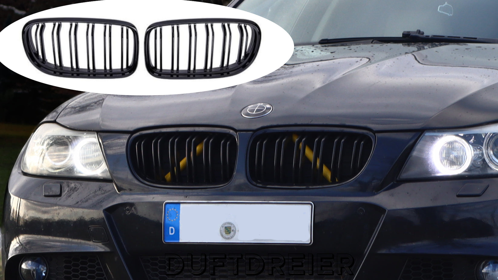 Schwarze Nieren für BMW E90/E91 I DuftDreier